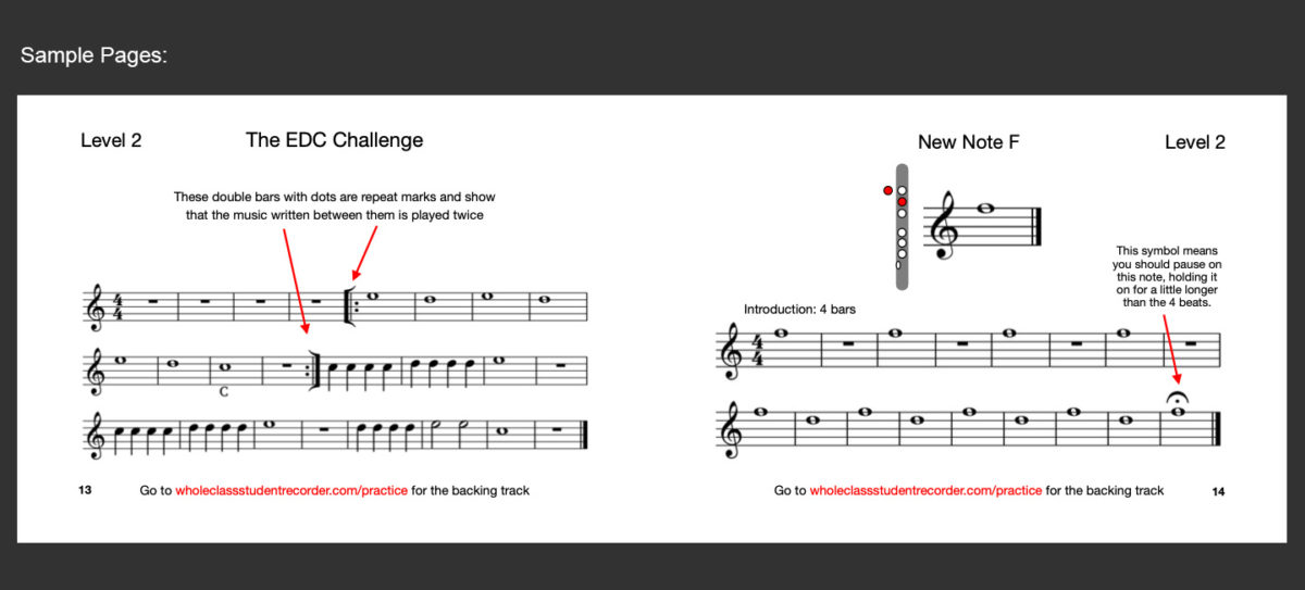 Whole Class Student Recorder - Treble Book - Year 1